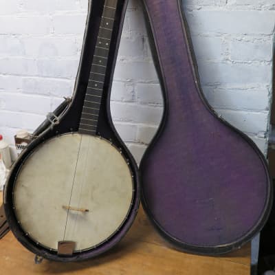 Vintage Conquerer Plectrum Resonator Banjo, 1970s | Reverb