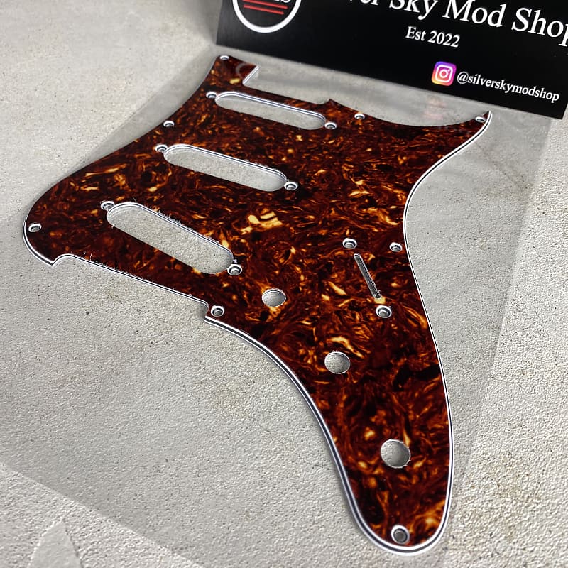 SILVER SKY REPLACEMENT PICKGUARD VINTAGE TORTOISE PICK GUARD | Reverb