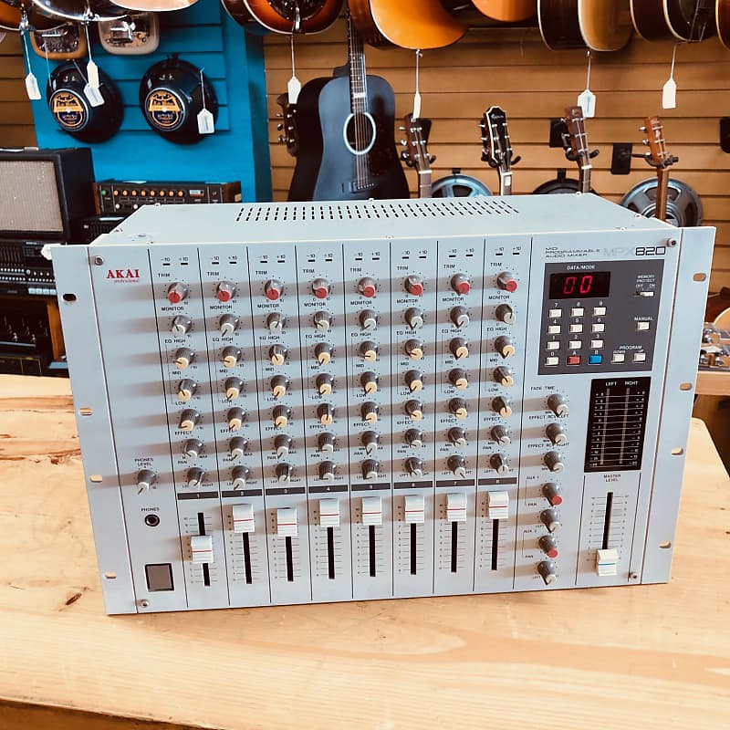 Akai MPX820 Rackmount 8-Channel Midi Programable Audio Mixer | Reverb