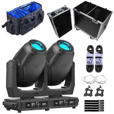 (4) American DJ FOCUS SPOT 4Z LED DMX Moving Head Spot | Reverb