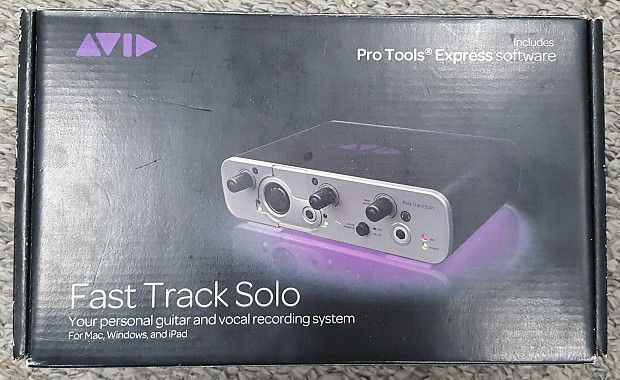 Avid Fast Track Solo Audio Interface Black Grey | Reverb