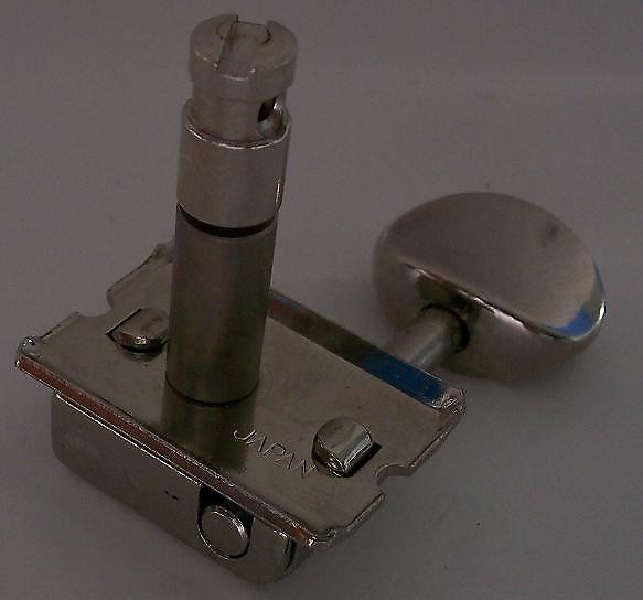 Gotoh #1954 Locking Vintage Oval Knob 6-In-Line Tuners Nickel | Reverb
