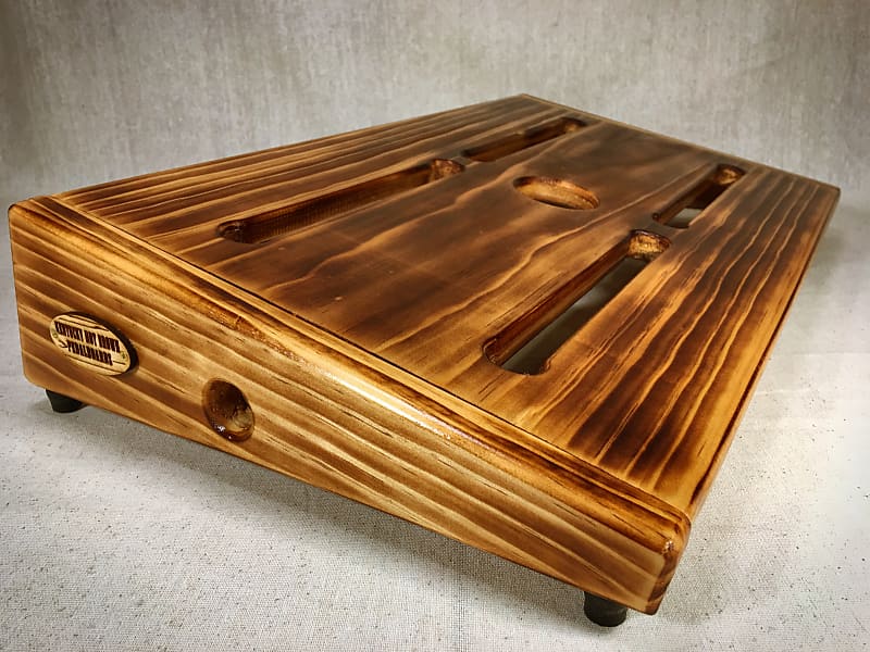 The Hot Box 2.0 Rough Rider XL Pedalboard - Burned Pecan | Reverb