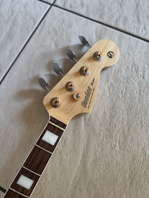 Allparts Jazz Bass neck rosewood binding- block inlays | Reverb UK