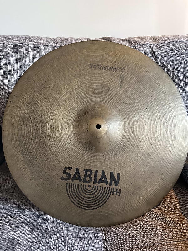 Sabian 20" Heavy German Ride Cymbal, Vintages 1980's, Great | Reverb