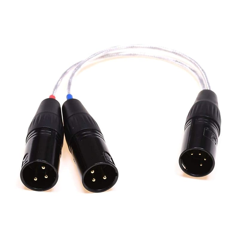20Cm 2X 3-Pin Xlr Male To 4-Pin Xlr Male Audio Cable For | Reverb