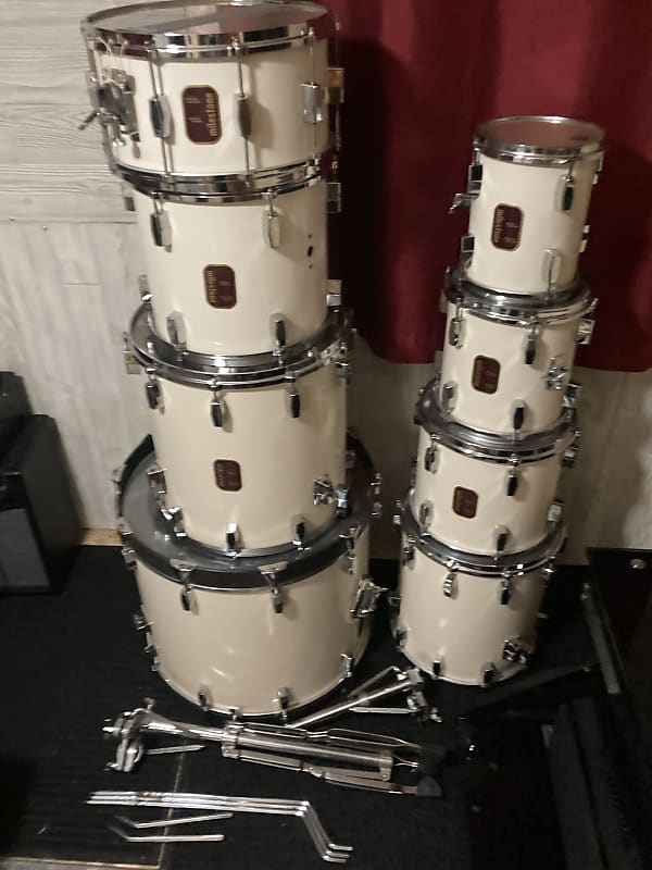 Milestone Percussion 5 Piece 70s-80s - White | Reverb