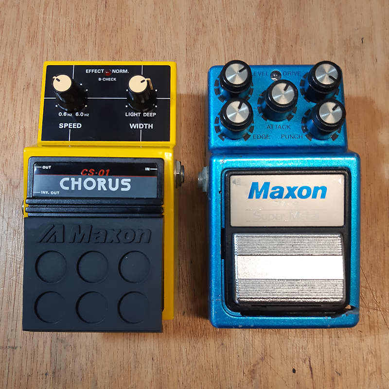 Maxon SM-9 Super Metal 1984 and CS-01 Stereo Chorus 1990 MIJ | Reverb