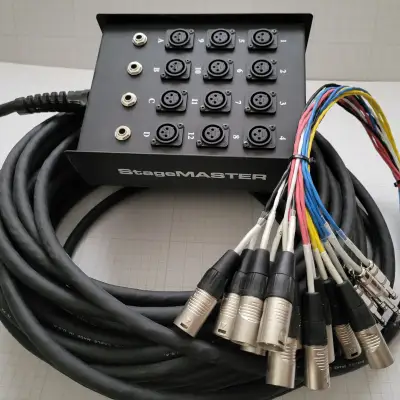 Pro Co StageMASTER Stagebox Snake 12 CH Input 4 Out 100' | Reverb