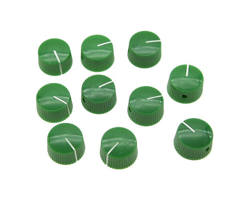 10pcs Green Vintage Style Barrel Guitar AMP Knob Amplifier | Reverb