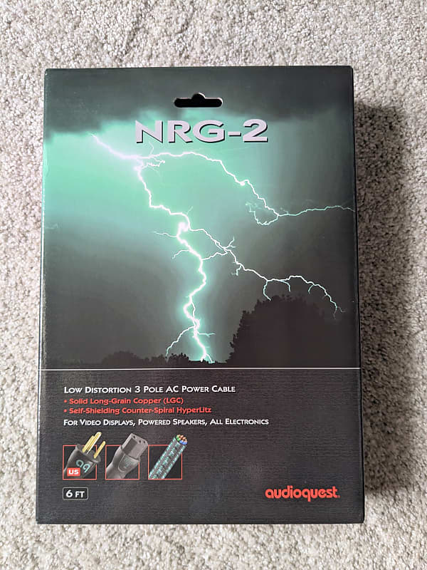 AudioQuest NRG-2 Power Cable 6 Ft Open Box | Reverb