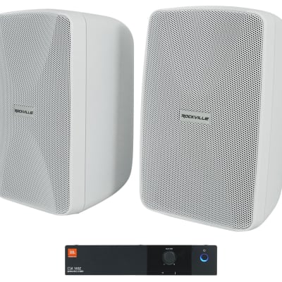 JBL CSA 140Z Commercial 70v Amplifier+(2) White 4" Wall Mount | Reverb