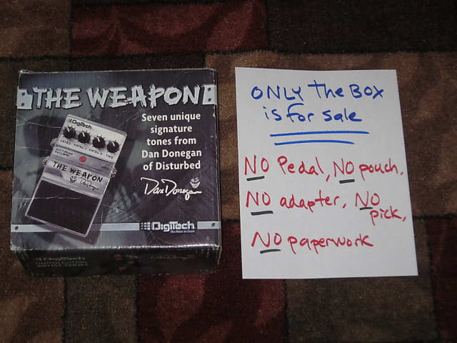 used condition DigiTech EMPTY Box for The Weapon Dan | Reverb UK