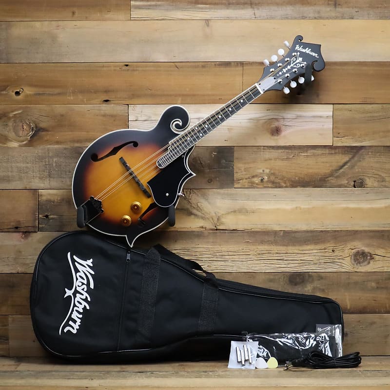 Washburn Americana M3E F-Style Mandolin Kit with Gig Bag and | Reverb