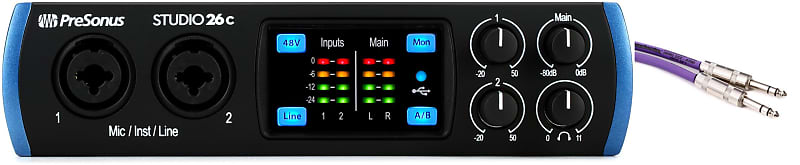 PreSonus Studio 26c USB-C Audio Interface Bundle with Pro Co | Reverb