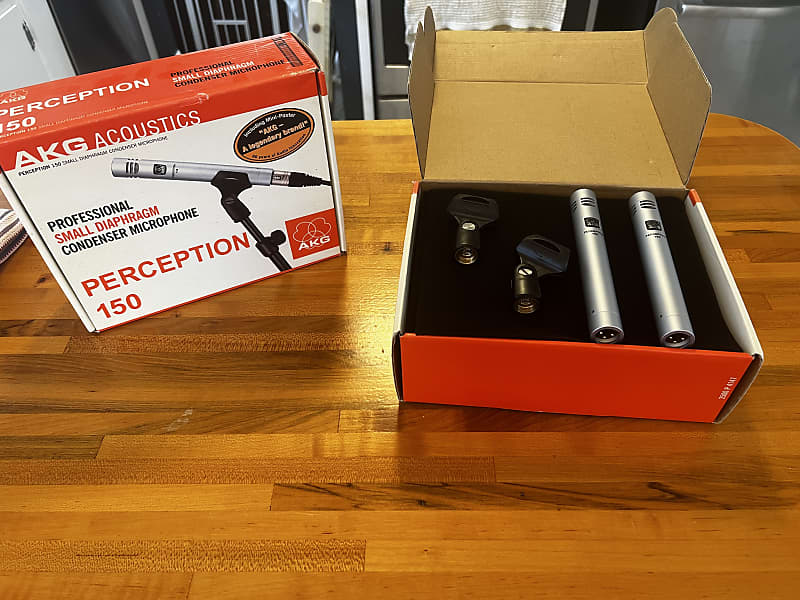 AKG Perception 150 Early 2000s - Silver (Pair) | Reverb