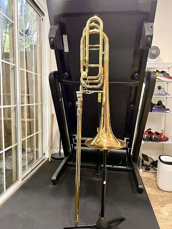 C.G. Conn 112H Professional Model Bass Trombone with Double | Reverb
