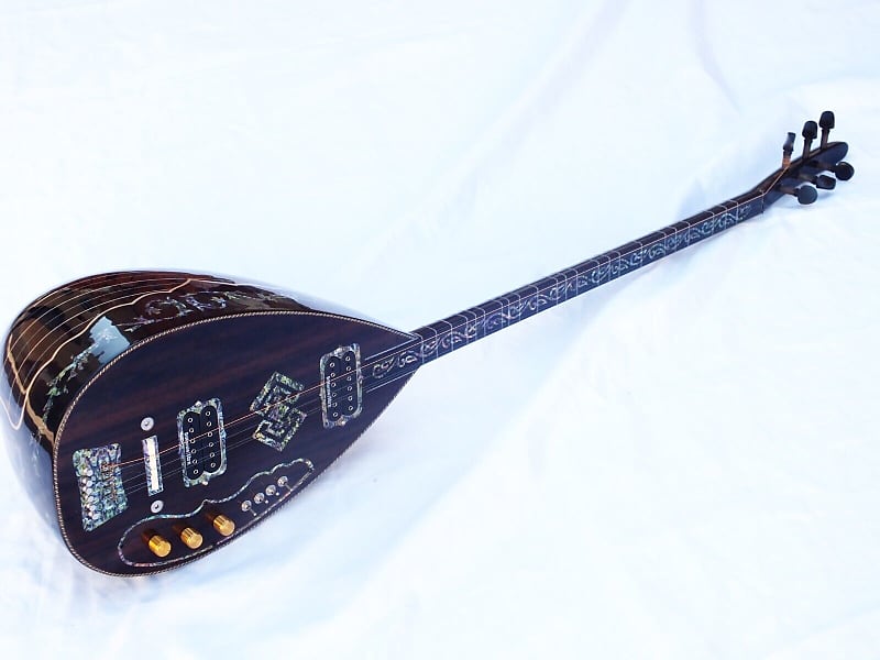 Electric Saz Baglama With Softcase And Extrass ykm3 | Reverb