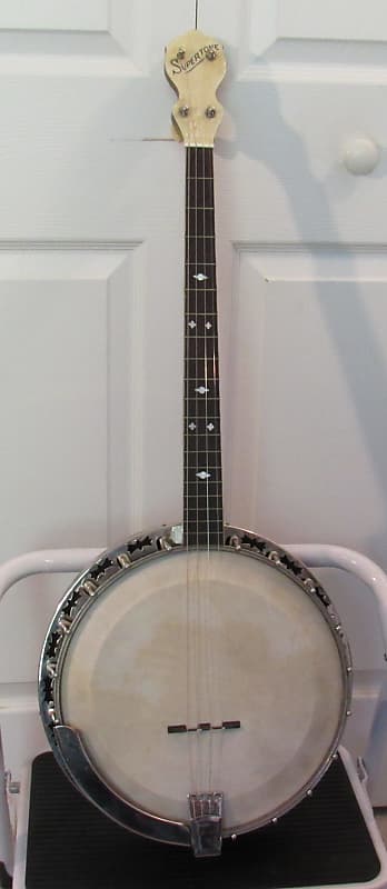 Supertone Tenor banjo 1920's - Natural | Reverb