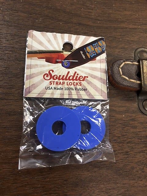 Souldier Rubber Strap Locks (Set of 2) Blue | Reverb