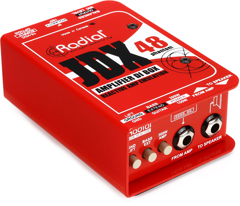 Radial JDX 48 1-channel Active Instrument Direct Box (3-pack) | Reverb