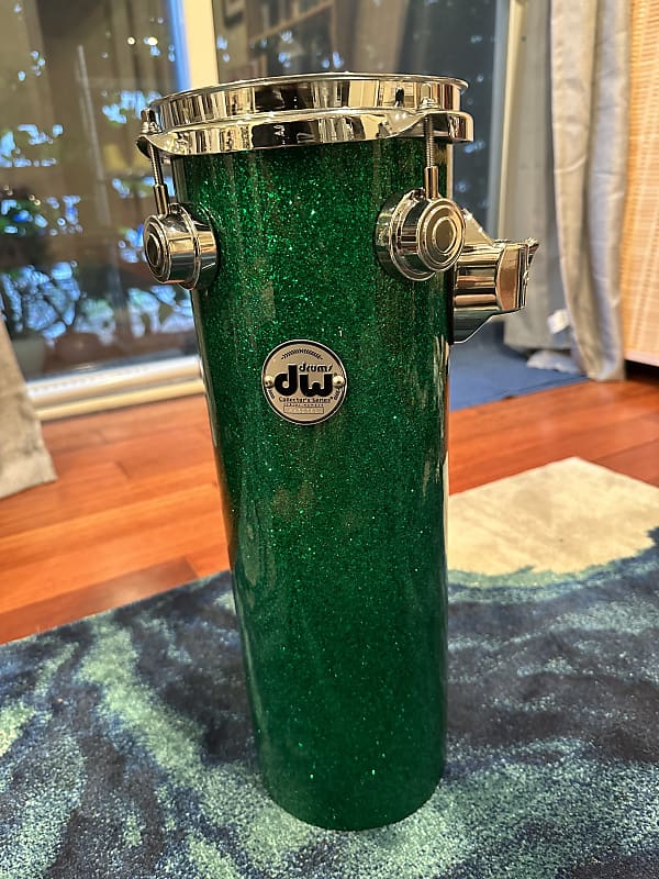 DW 18x6 Rata Tom Collector's Series Maple Late 2000s - Green | Reverb