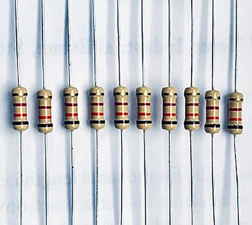 10 pcs Carbon Film Resistors 1.3K 1/2W 0.5W 5% | Reverb UK