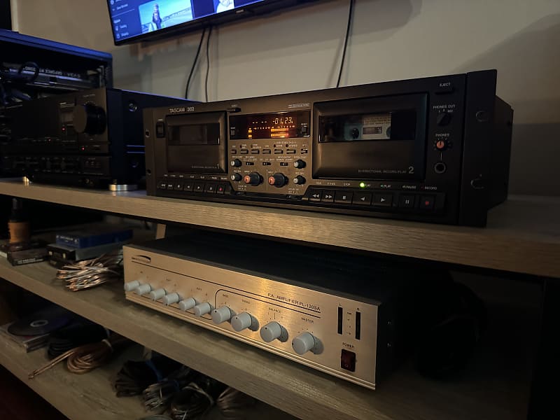 TASCAM 302 Double Cassette Deck | Reverb