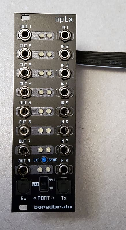 BoredBrain OPTX Eurorack 8 Channel ADAT/Lightpipe Audio | Reverb