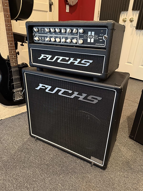 Fuchs ODS II 25/50 with 2x12 Cab and extra footswitches | Reverb