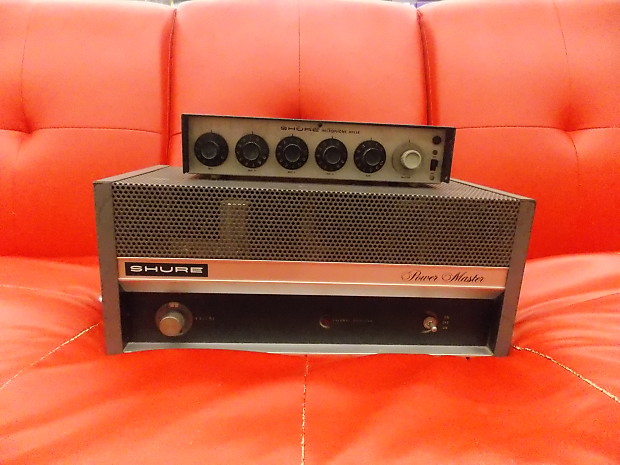 Shure Power Master 100 watt Power Amp and M86 Mixer 1970's | Reverb UK