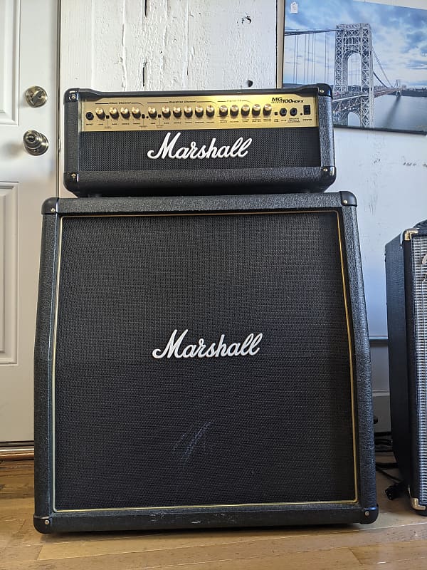 Marshall MG 100HDFX Head and AVT412 4x12 Cabinet Stack | Reverb
