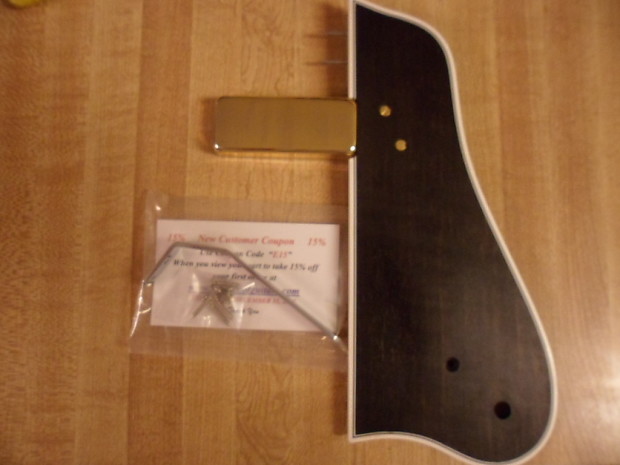 Archtop guitar pickguard and pickup | Reverb