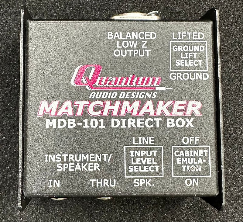 Quantum Audio Designs Matchmaker MDB-101 Passive Direct Box | Reverb