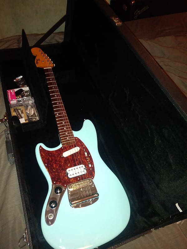 Fender MIJ Mustang - Kurt Cobain Skystang 1 - Sonic Blue | Reverb