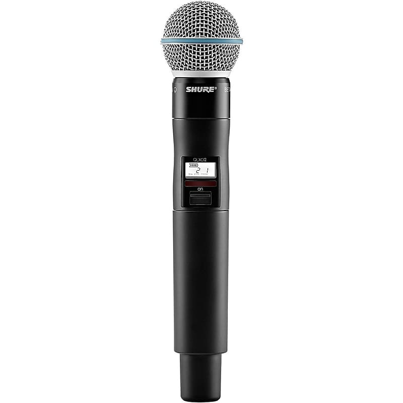 Shure QLXD2/BETA58A Wireless Handheld Microphone Transmitter | Reverb