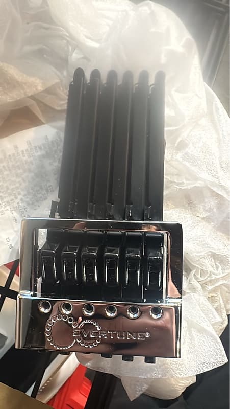 Evertune F Model 6 String Bridge for Strat Style Guitars | Reverb