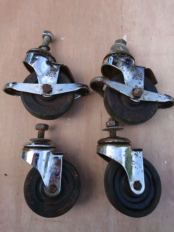Flexello casters set from late sixties chrome used by Hiwatt, | Reverb
