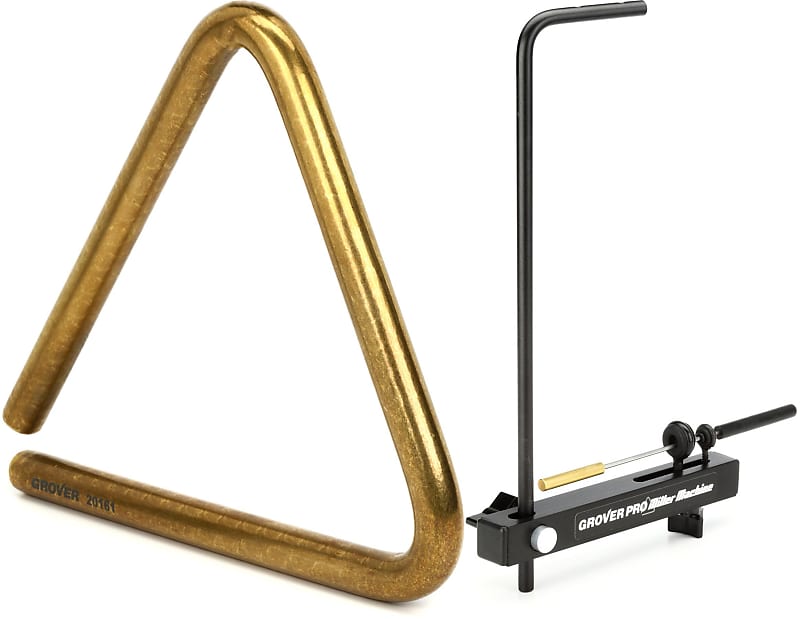 Grover Pro Percussion Bronze-Pro Hammered Triangle Bundle | Reverb