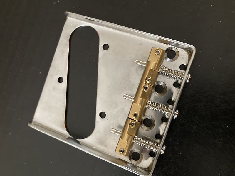 Lefty Tele Bridge Compensated Brass Saddles | Reverb