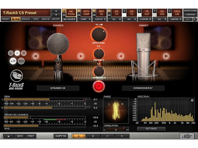 IK Multimedia T-RackS Mic Room Microphone Modeler | Reverb UK