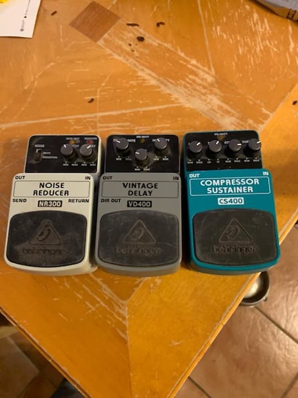 Behringer Pedals Noise Reducer, Compresser Sustainer, Vintage | Reverb