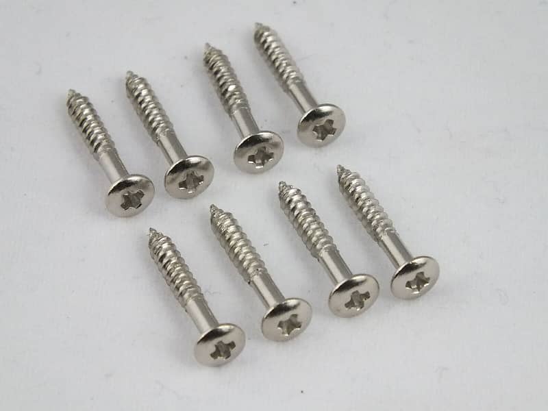 8 Chrome Humbucker Pickup Surround Mounting Screws | Reverb UK