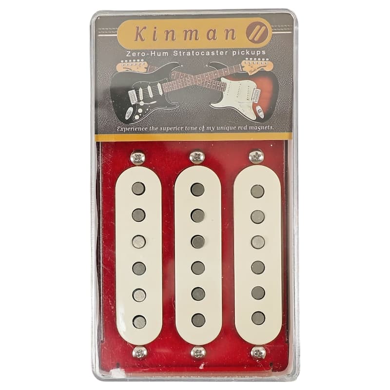 Kinman Pickups SRV Set Stratocaster Single Coil - Parchment | Reverb