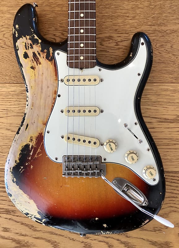 MJT Strat body - 3 Tone Sunburst- LOADED w/ Mark Foley | Reverb UK