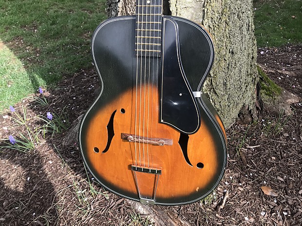 Vintage MIJ Decca Hollowbody Archtop Acoustic Guitar | Reverb