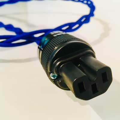 Pinetree Audio Iso-Braid AC Power Cable 8 Feet Electric Blue | Reverb