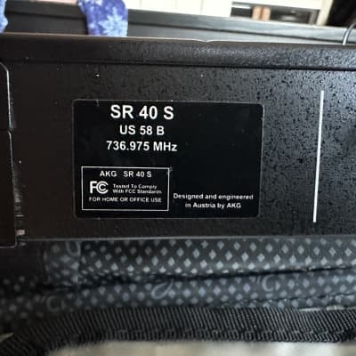 AKG SR40 single Wireless Receiver - Black | Reverb