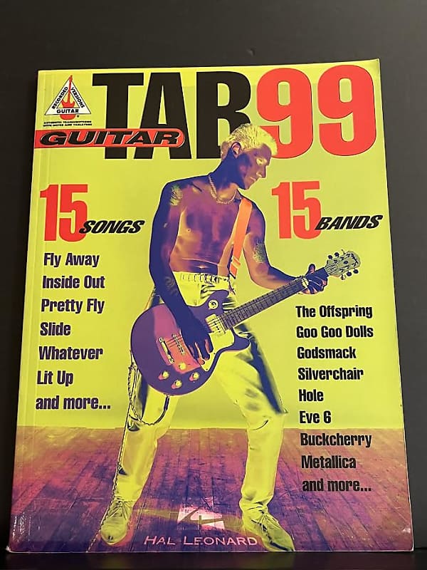 Guitar Tab 99 15 Songs 15 Bands Recorded Versions Book | Reverb