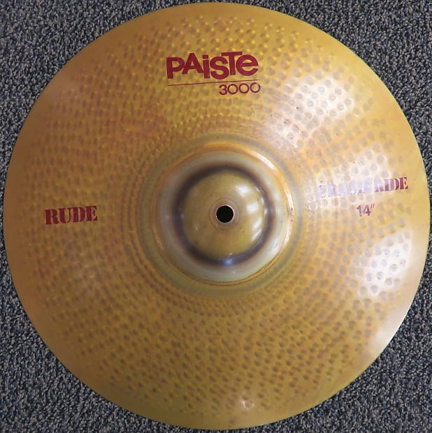 Paiste 14" 3000 RUDE Crash/Ride Cymbal | Reverb